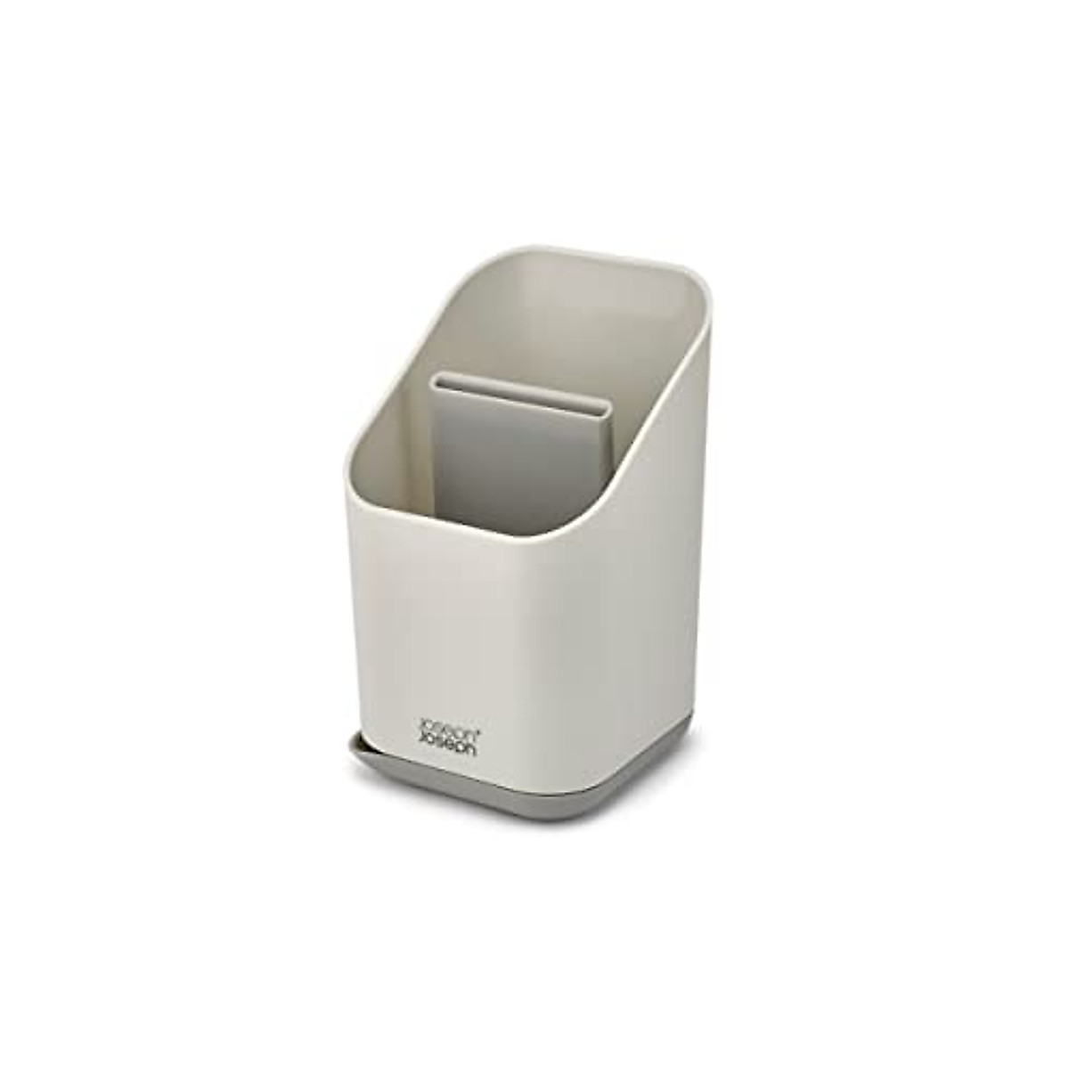 Joseph Joseph Duo Kitchen Sink Cutlery Drainer with Knife Slot, Kitchen Sink Drying Rack Cutlery Organizer, Grey