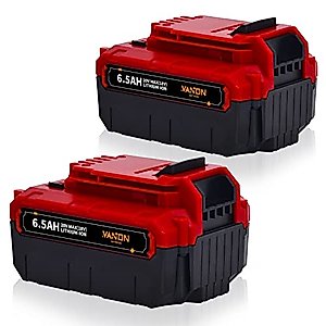 VANON PCC685L 6.5Ah 20V Battery Replace for Porter Cable 20V Battery MAX Lithium-Ion PCC682L PCC685LP PCC680L,2Pack