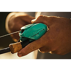 13 FISHING - Modus TX2 Baitcast Reel - 7.3:1 Gear Ratio - Right Hand Retrieve (Salt+Fresh) - MODTX2-7.3-RH, Seafoam Green