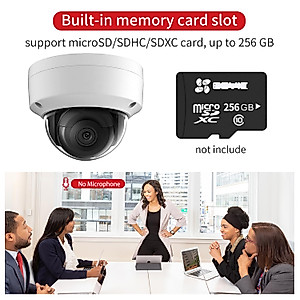 Hikvision IP Camera DS-2CD2183G2-I 2.8mm Lens Original 8MP AcuSense Vandal WDR Fixed Dome Network Camera IR Camera PoE H.265 Outdoor IP67 International English Version Work with Hik Connect APP
