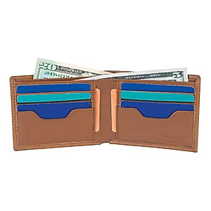 Travelon Safe Id Accent Billfold Wallet, Saddle, One Size