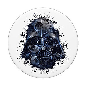 Star Wars Darth Vader Splatter Galaxy Helmet PopSockets PopGrip: Swappable Grip for Phones & Tablets