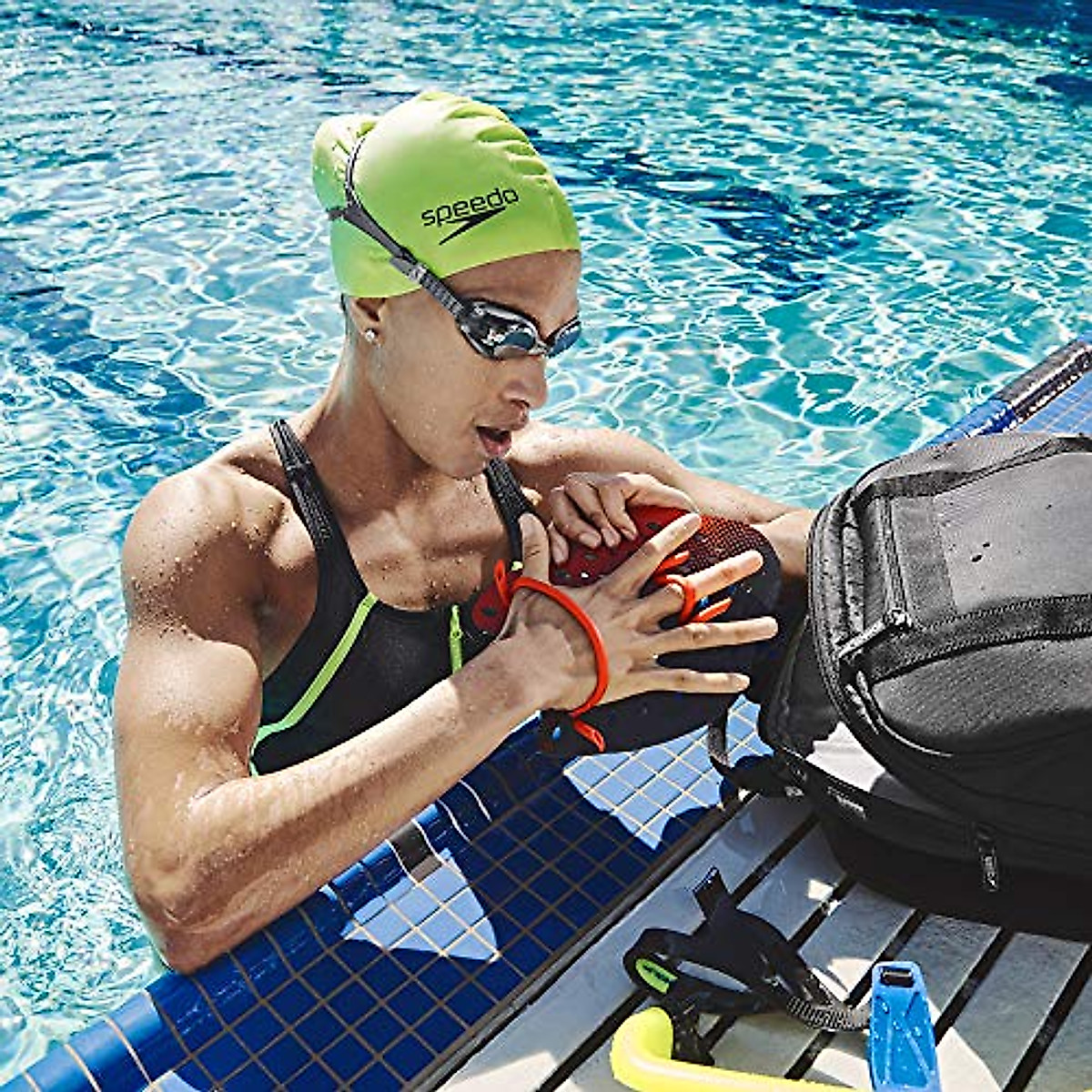 Speedo Unisex-Adult Swim Cap Silicone Elastomeric