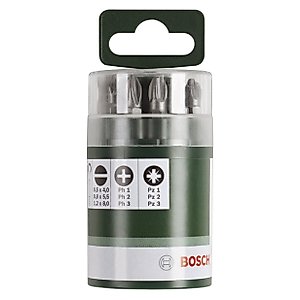 Bosch 2609255975 25mm Screwdriver Bit Box including Universal Holder in Standard Quality (10 Pieces)