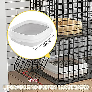 Cat Cage Indoor Enclosure Metal Wire DIY Pet Playpen Catio Cat Enclosures Small Animal House Villa Large Exercise Place for Kitten Guinea Pig and Chinchilla Ideal for 1-3 Cats (Color : C, Size : 75*