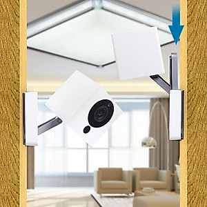 4PACK Wall Mount Kit for Wyze Cam V2/V1 with Screwless and VHB Stick On - Easy to Install, No Tools Needed, No Mess, No Drilling, Strong Adheasive Mount(Not for Wyze Cam and Wyze Cam V3 )(WHITE)