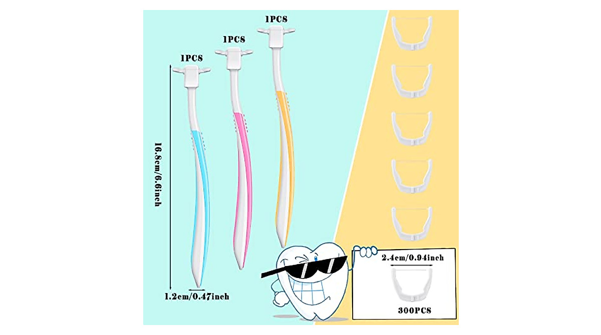 Reusable Dental Floss Set for Kids & Adults - 3 Colors