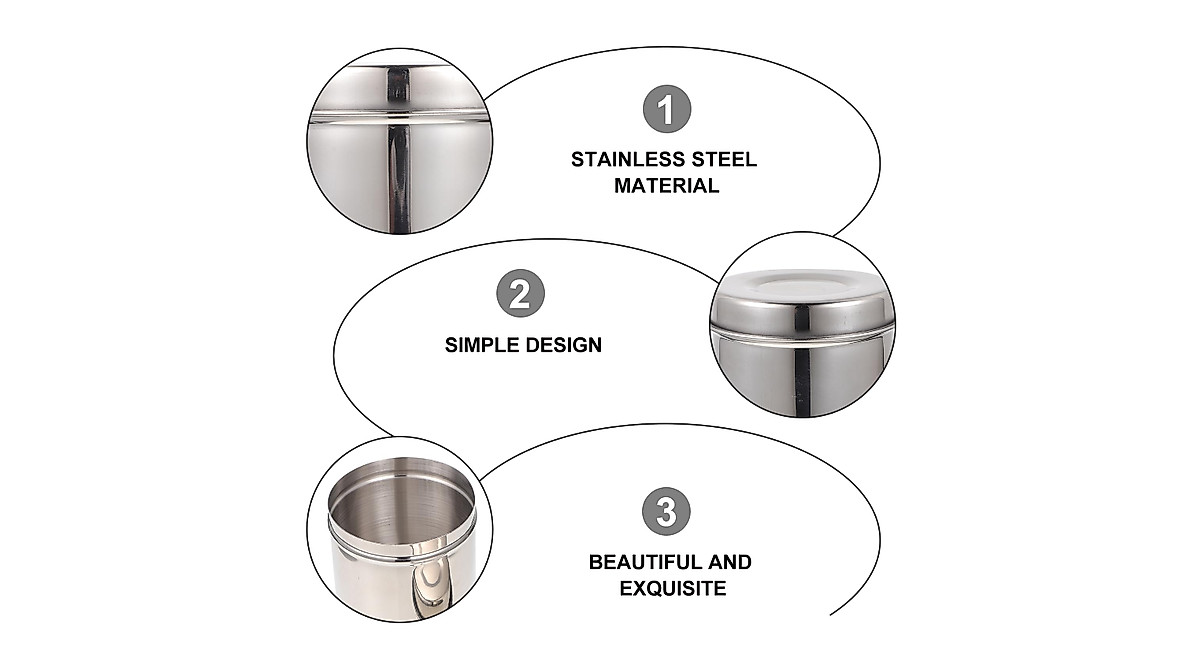 Stainless Steel Medical Jar for Cotton Balls & Gauze