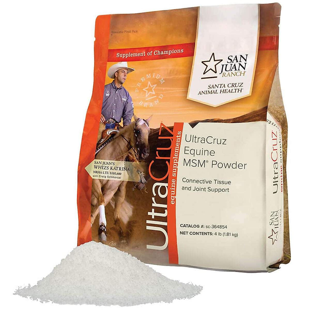 UltraCruz-sc-364854 Equine Horse MSM Joint Supplement, 4 lb, Powder (86 Day Supply)