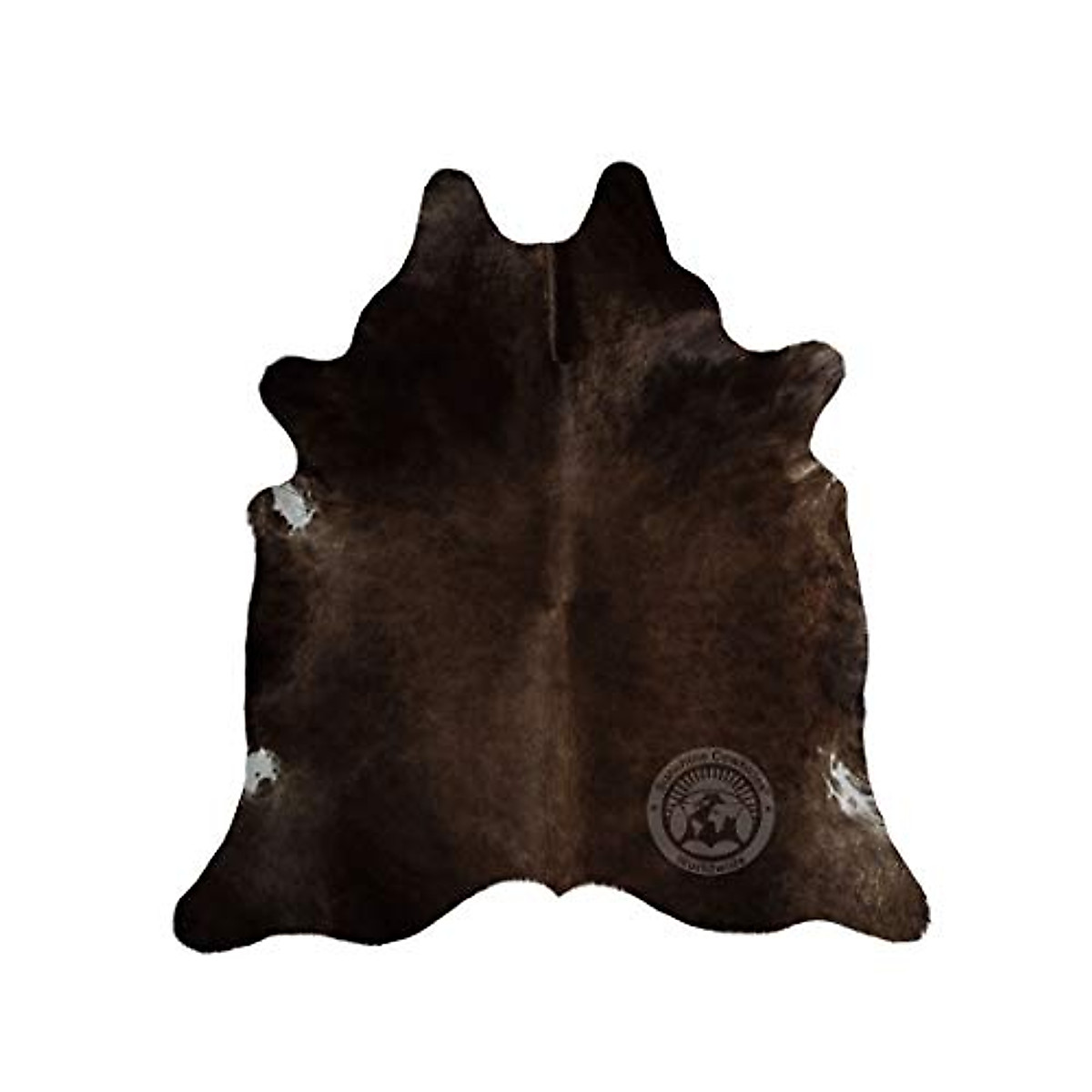 Sunshine Cowhides Genuine Dark Chocolate Brown Cowhide Rug 6 x 7-8 ft. 180 x 240 cm