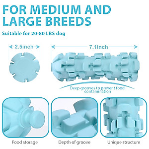 Jomilly Ice Lolly Dog Toys for Aggressive Chewer, Tough Dog Chew Toys for Medium Large Dogs, Water&Milk Freezable Rubber Dog Toy, Treat Dispensing Toys, Nearly Indestructible (Large)