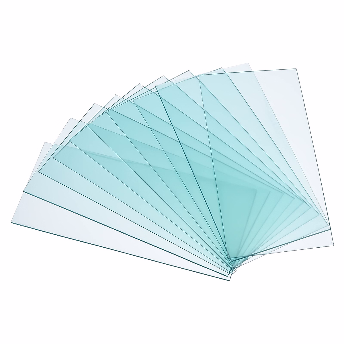 PATIKIL 4.25 x 2 Inch Welding Protection Lens, 20 Pack Transparent Protective Replacement Right Angle for Solar, Clear