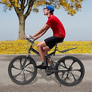 Dodoam 26" Mountain Bike 21 Speed Bicycle MTB Disc Brake Full Suspension Dual Disc Brake