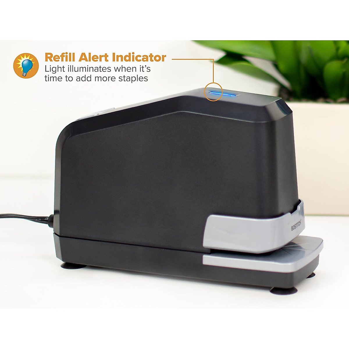 Bostitch Office Impulse Heavy Duty Electric Stapler Value Pack, 30 Sheet Capacity, Includes 5,000 Staples & Staple Remover, No-Jam, Faster Stapling, Black