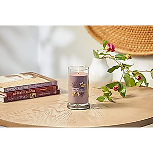 Yankee Candle Dried Lavender & Oak​ Signature Medium Pillar Candle, 14.25oz