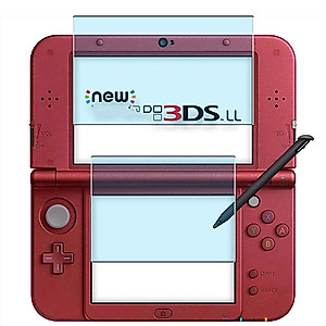 Puccy 2 Pack Anti Blue Light Screen Protector Film, compatible with Nintendo 3DS LL/new 3DS LL TPU Guard （ Not Tempered Glass Protectors ）