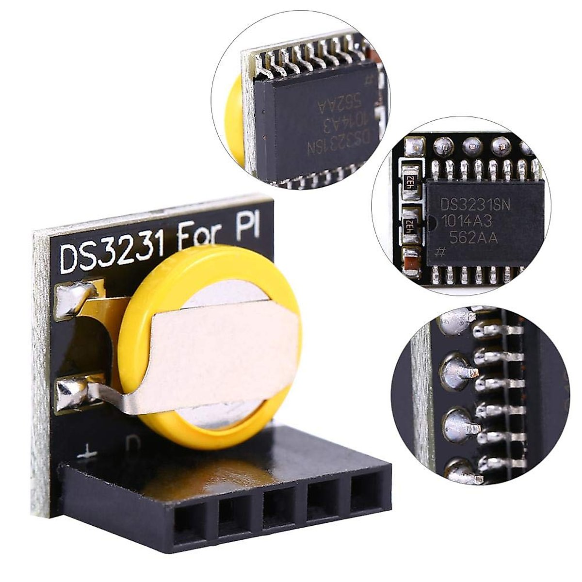 Tosuny DS3231 RTC High Precision Board Real Time Clock Module for Arduino Raspberry Pi，3.3 V and 5 V