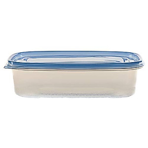 EcoQuality [3 PACK] 64oz Rectangular Oblong Plastic Reusable Storage Containers with Snap On Lids - Airtight Stackable Reusable Plastic Food Storage, Leak-Proof, Meal Prep, Lunch, Togo, BPA-Free