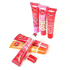 Aooba 6 Colors Sexy Colors Lip Gloss Sets Tattoo Magic Color Lip Stain Tint Long Lasting Peel Off Colored Matte