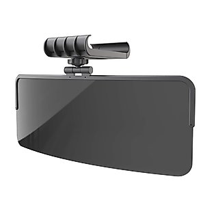 SAILEAD Sun Visor for Car - Polarized, Universal Car Visor Extender Sun Blocker, Sunglass Holder for Car Visor, Sunglasses Clip - Protects from Sun Glare, Snow Blindness and UV Rays