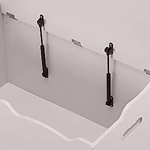 Amazon Basics Kids Toy Box, Wooden Organizer Storage Chest, Gray, 30" x 18" x 19"