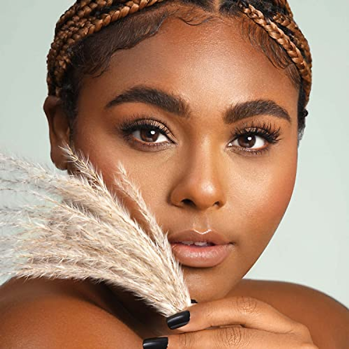 KISS Sister Nature False Eyelashes, Dawn', 12 mm, 100% Natural Hair, Recyclable Paper Box, Printed with Soy Ink, Cruelty Free, Vegan, Includes 1 Pair of Reusable Strip Lashes