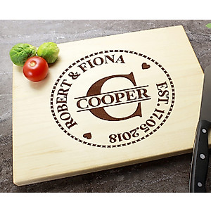 Personalized Mr and Mrs Cutting Board Wedding Gift for Couple Custom Cutting Board Housewarming Gifts