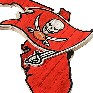 FOCO Tampa Bay Buccaneers NFL Wood State Sign