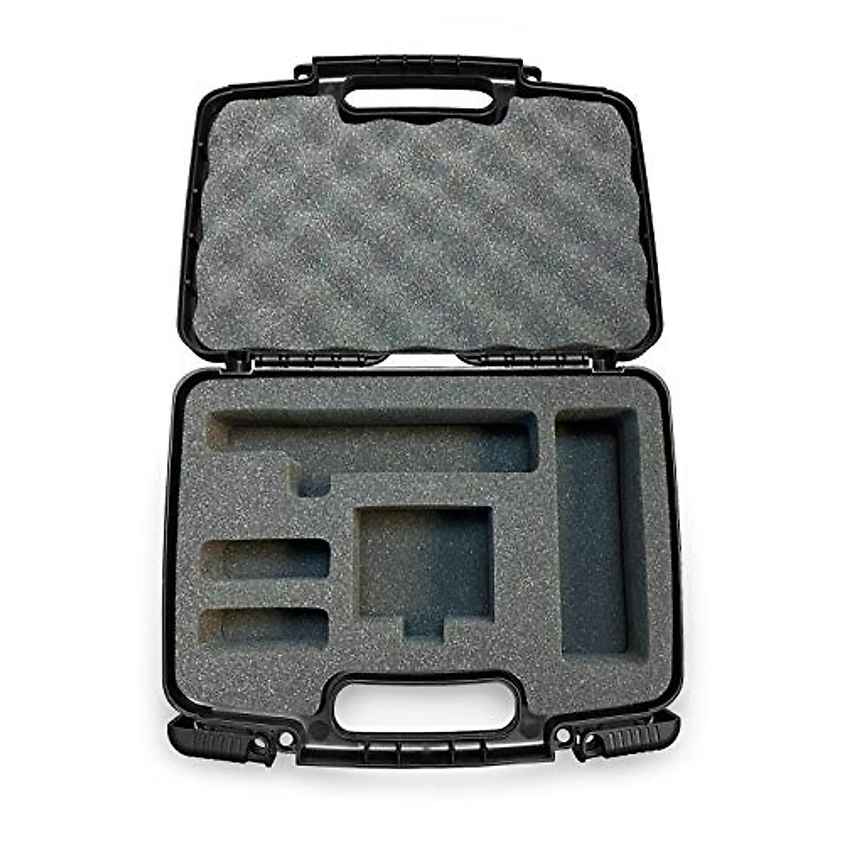 Casematix Hard Shell Camera Case Compatible with Mevo Start Live Streaming Camera, Shotgun Mic and Accessories in Custom Foam, Includes Carrying Case Only