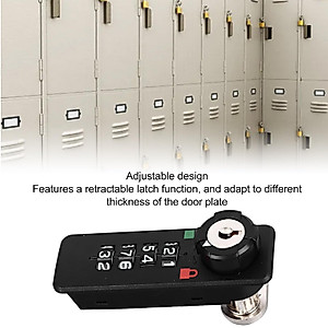 Cabinet Combination Lock Drawer Combination Lock Flexible Adjustable Key Opening File Cabinet Password Safety Lock for Shoe Cabinets