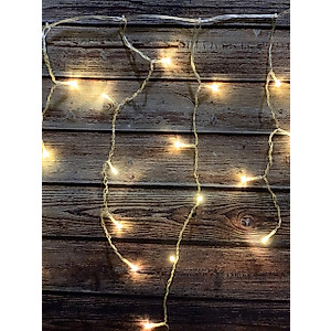 416 LED Christmas Icicle Lights for Indoor & Outdoor Decorations, Christmas Events, Christmas Eve Night Decor, Christmas Tree, Eaves (Warm White)