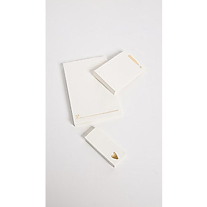 Kate Spade New York Women's Sticky Note Set, Flamingo Dot Gold (176255)