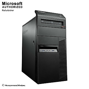 Lenovo ThinkCentre M93p Tower Desktop PC, Intel Core i5 4590 up to 3.7GHz, 16G DDR3, 1T, WiFi, Bluetooth 4.0, DVD, Windows 10 64 Bit-Multi-Language Supports English/Spanish/French(Renewed)