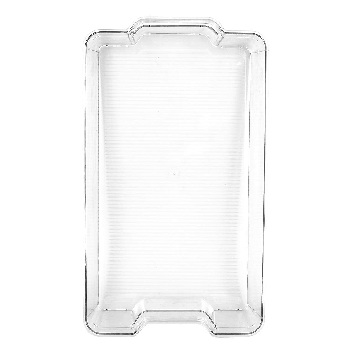 Glad Plastic Refrigerator Storage Bin with Handles | Clear Stackable Container for Fridge & Freezer Food, Produce, Pop | Heavy Duty Kitchen Organizer Box, 14.5” x 8.34” x 4