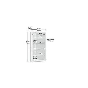 Sauder Select Collection 5-Shelf Bookcase, Select Cherry finish