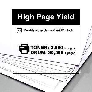 TN820 & DR820 (2-Pack, 1Toner + 1Drum) LVELIMIT - Toner Cartridge and Drum Unit Compatible Replacement for Brother TN-820 DR-820 MFC-L6800DW MFC-L6900DW HL-L6300DW HL-L6400DW/DWT Printer
