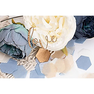 Dusty Blue Bridal Shower Decor, Love Confetti For A Wedding Shower or Bridal Brunch and Bubbly, 520 pieces