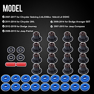 vks HGS167 MLS Head Gasket Set for 2007-17 Chrysler Sebring; 2011-14 Chrysler 200; 2008-2014 Dodge Avenger SXT; 2012-2019 Journey; 2007-2015 Jeep Compass Patriot 2.4L DOHC L4 16V