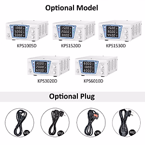 Cousopo DC Power Supply Adjustable DC Power Supply Lab Power Supply DC Bench Power Supply DC Power Supply Variable WANPTEK DC Power Supply Variable 60V 10A Bench Power Supply High Power with 4-Digit