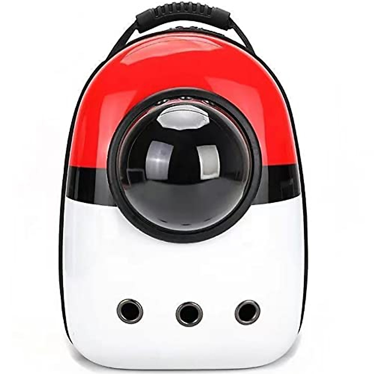 Enkarl Cat Carrier Backpack, Pet Backpack Bubble Rucksack Front Pack for Cat Puppy Dog Capsule Space Backpack, Pet Carrier for Travel Hiking Walking Camping. (Red and White)
