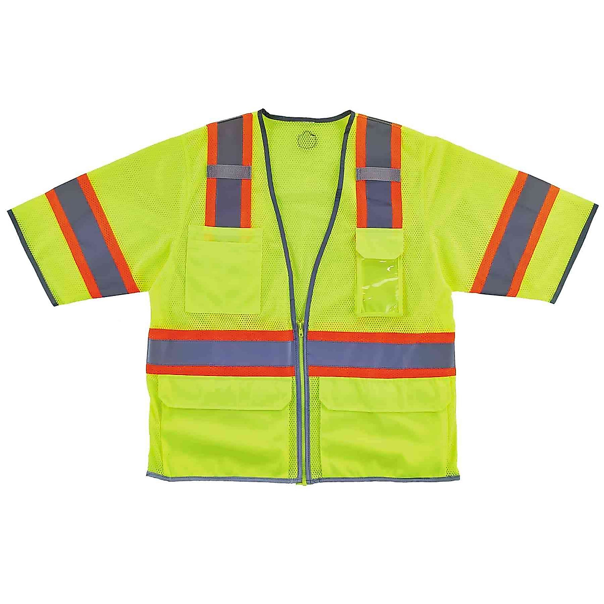 Ergodyne - 24169 Reflective Safety Vest, ANSI Class 3, Hi Vis Two Tone, 6 Easy Access Pockets, GloWear 8346Z,Lime, 4X-Large-5X-Large