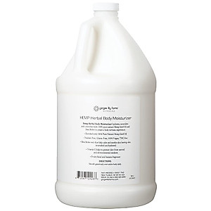 Ginger Lily Farms Botanicals HEMP Herbal Body Moisturizer for Dry Skin, Enriched with Pure Hemp Seed Oil, 100% Vegan & Cruelty-Free, Fruity Floral Scent, 1 Gallon (128 fl. oz.) Refill