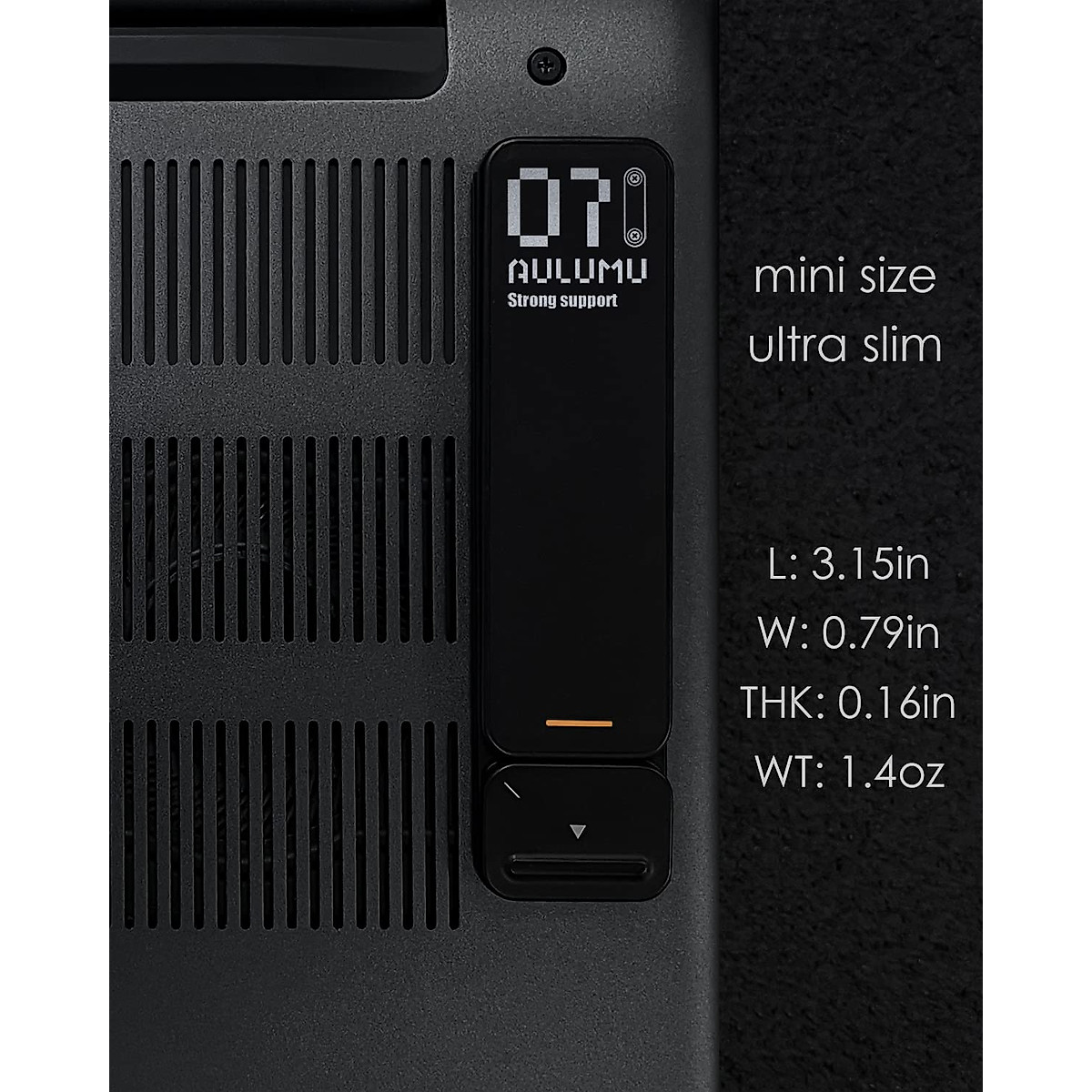 Aulumu G07 Portable Laptop Stand, Pop Up Leg Stands Laptop, Ergonomic Laptop Riser Lift for Desk for All Laptops, Tablets, 8-20'', Black