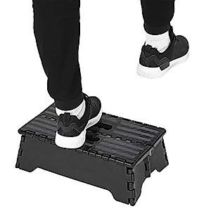 Folding Step Stool, Mobility Step Stool Footstool Sturdy Enough to Support Adults and Safe Enough for Kids, Foldable Ladder Storage Stool for Kitchen,Toilet,Camping, Travel ect