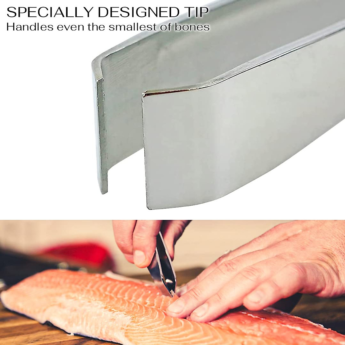 BISHOU Fish Bone Tweezer Pliers Remover Tool Made in Japan 18-0 Stainless Steel (4.7" (12cm))