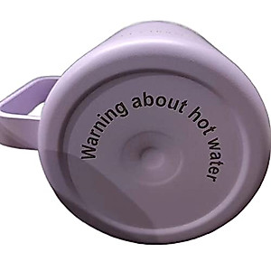 Coffee Mug Cup with Handle 14 Oz Insulated Stainless Steel Reusable Coffee Cup Double Wall Travel Mug Power Coated (Lovely Lilac)