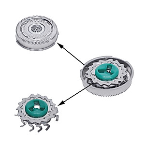 SH60 Replacement Heads Fit for Series 6000 Shavers by Piwerod Compatible with Ph-ilips Nore-lco Model S6810/82, S6850/85, S6880/81