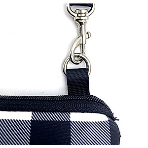 Wanty Cell Phone Bag, Small Crossbody Bag, Cell Phone Purse Smartphone Wallet with Shoulder Strap for Women (White Lattice)