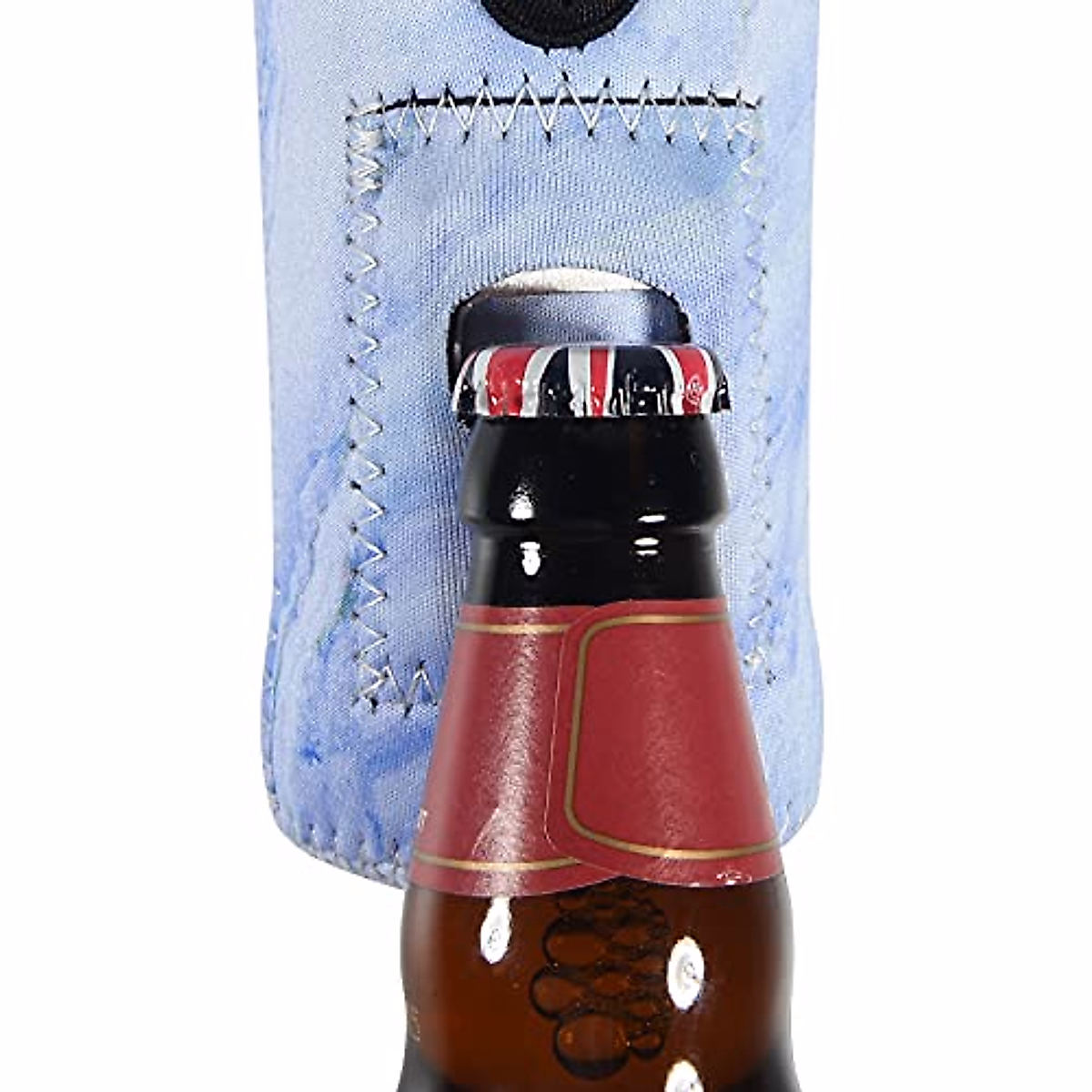 Cosmos 4 Pcs Beer Bottle Sleeves Neoprene Insulator Sleeves Bottle Jackets Sleeves Beverage Bottle Cooler with Built in Bottle Opener (Marble Pattern (4 Pcs))