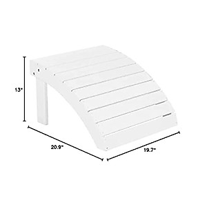 Safavieh Patio Collection Hampton Adirondack Acacia Wood Ottoman